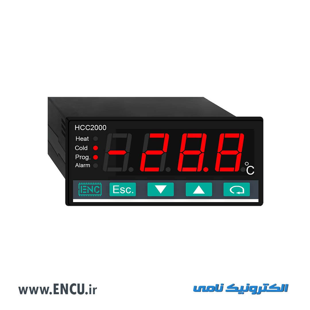 Digital thermometer controller with J thermocouple input - الکترونیک نامی
