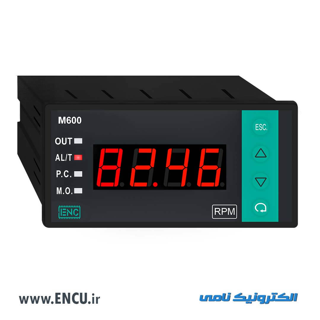 Digital two-channel panel display for tachometer and ratio meter ...